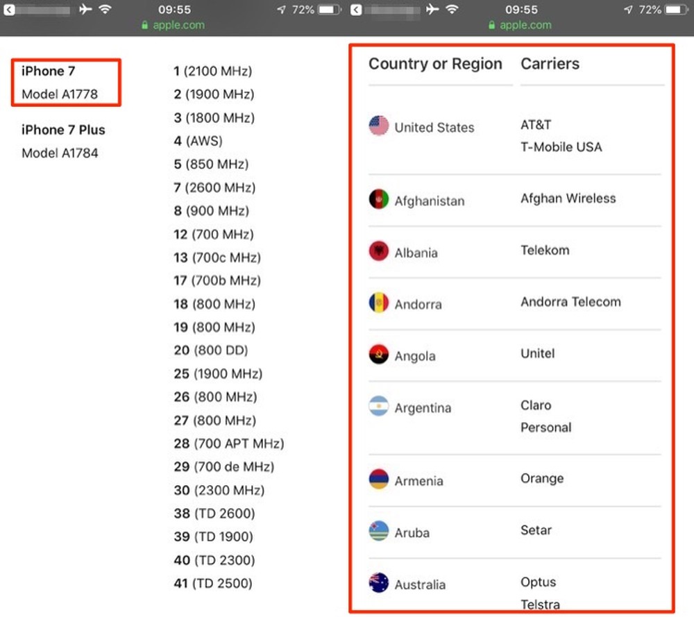 Como saber em quais países o iPhone funciona
