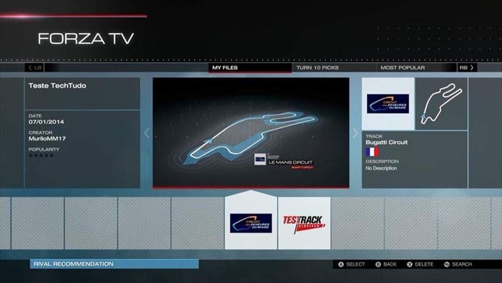Forza 5: aprenda a salvar e assistir replays das suas melhores corridas