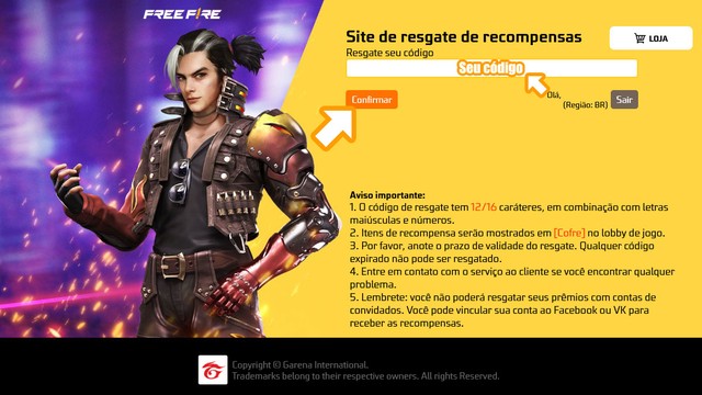 Codiguin FF 2026: todos os códigos de Free Fire para resgatar em maio