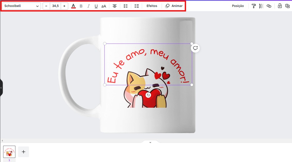 Como estampar canecas pelo Canva