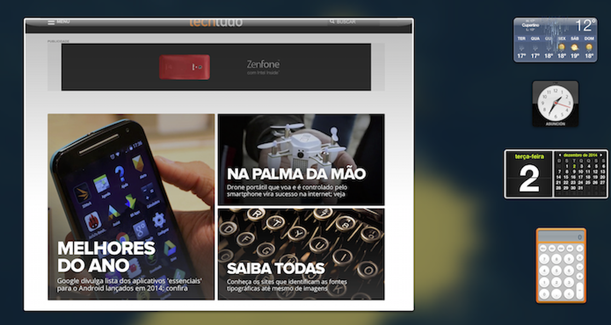 Como inserir atalhos de sites no Dashboard do Mac OS X