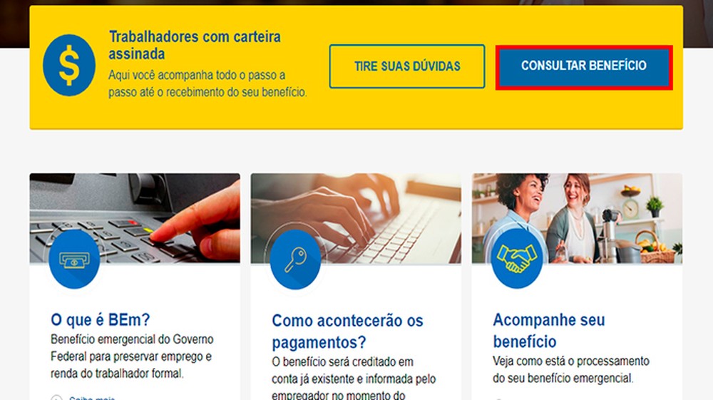 Como consultar o BEm? Saiba verificar pagamento do Benefício Emergencial