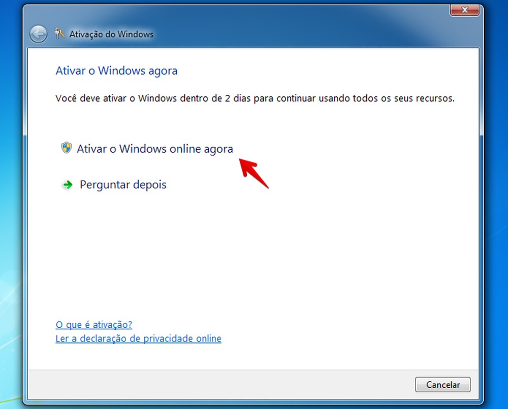 Como ativar o Windows 7