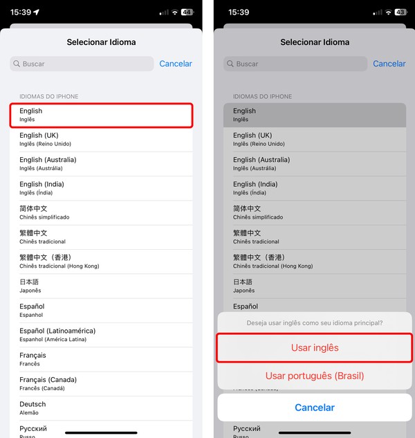 Como mudar o idioma do WhatsApp