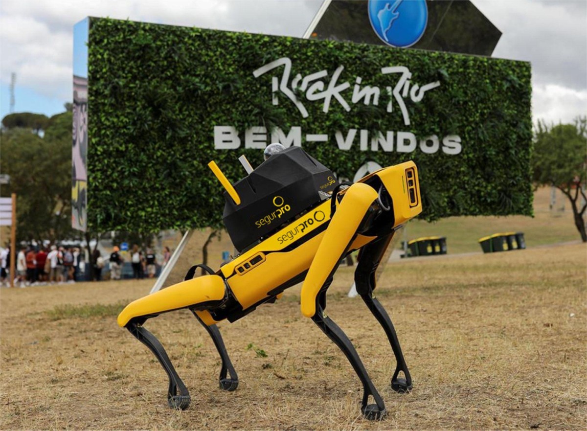 Rock in Rio 2022: cão-robô com 5G vai ajudar na segurança do festival