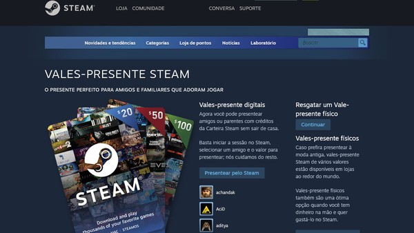 Gift card gamer: seis cartões para presentear quem gosta de jogar