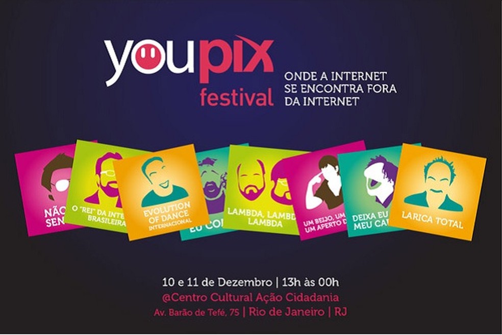 YouPix Rio acontece nos dias 10 e 11 de dezembro; confira a agenda