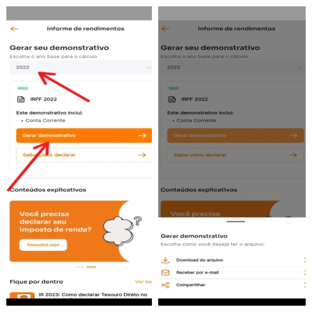 IRPF 2023: como consultar informe de rendimentos pelo banco Inter