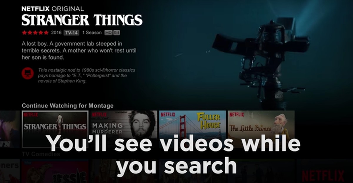 Netflix lança trailers de 90 segundos com prévia que 'ajuda a escolher'