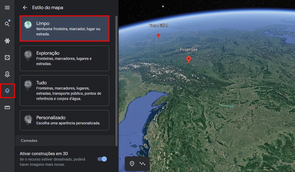 Como usar o Google Earth online