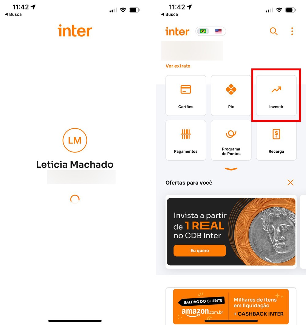 Como investir no Banco Inter pelo aplicativo de celular (Android e iOS)