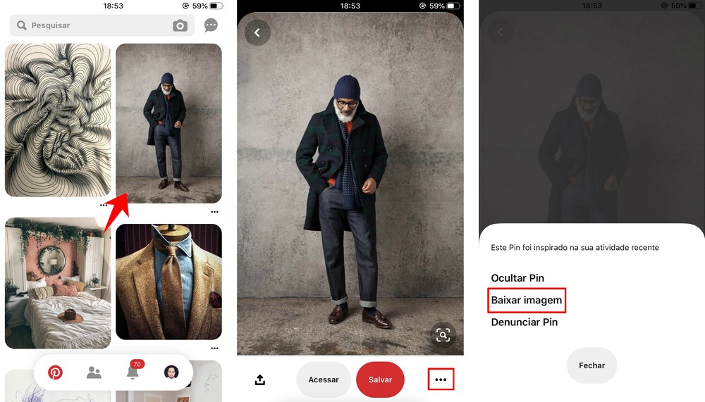 Como baixar imagens ou GIFs do Pinterest? Saiba como salvar fotos