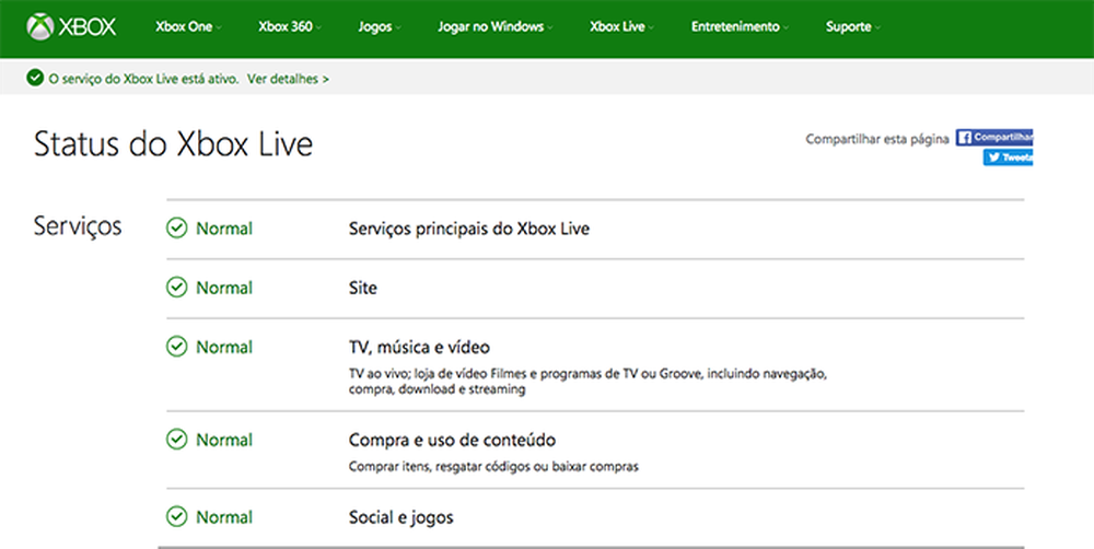 Status da Xbox Live: como saber quando está fora do ar ou em manutenção
