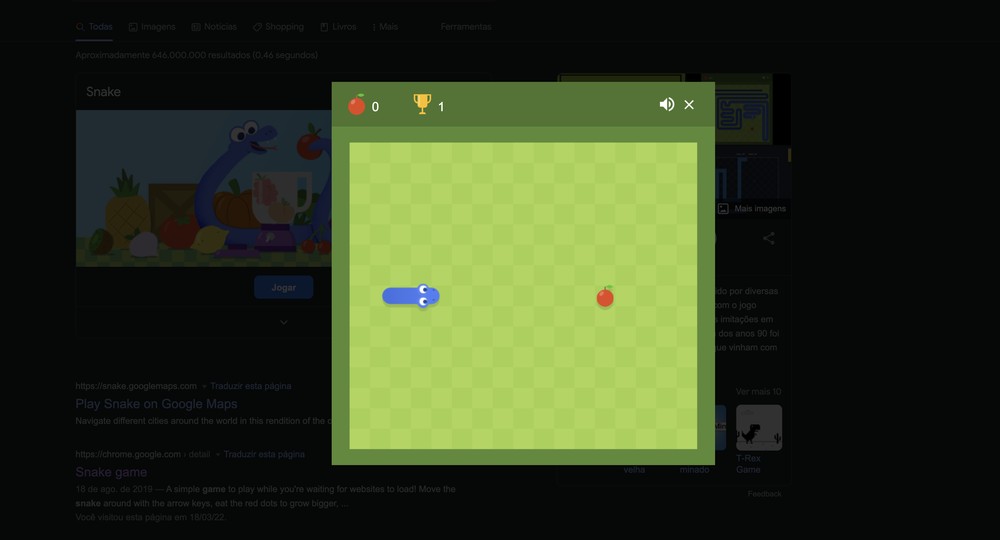 Como jogar Snake Game no PC ou celular