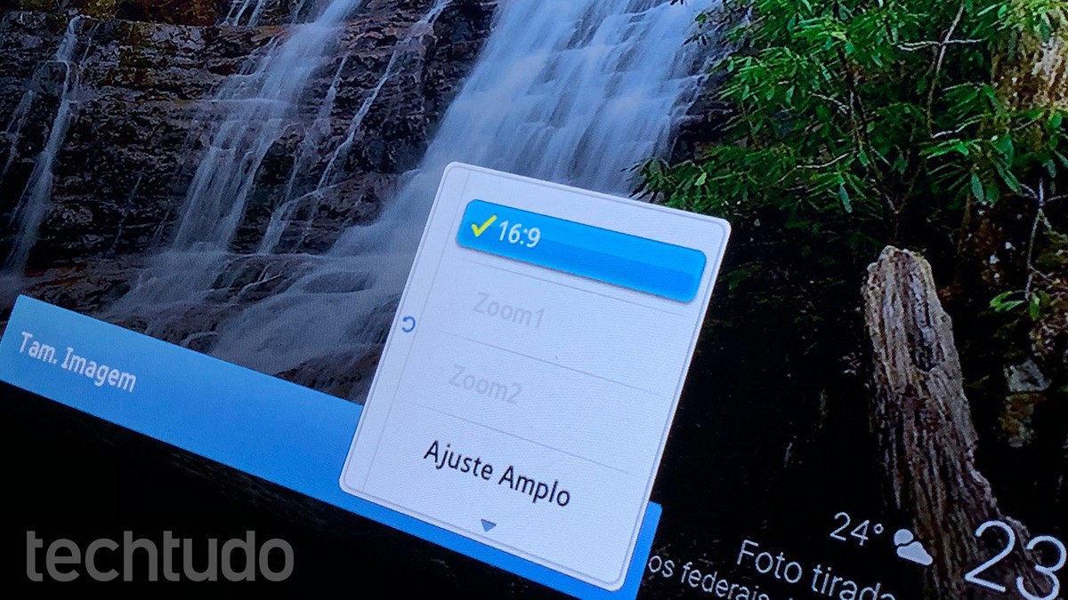 Como ajustar o tamanho da imagem em uma smart TV da Samsung