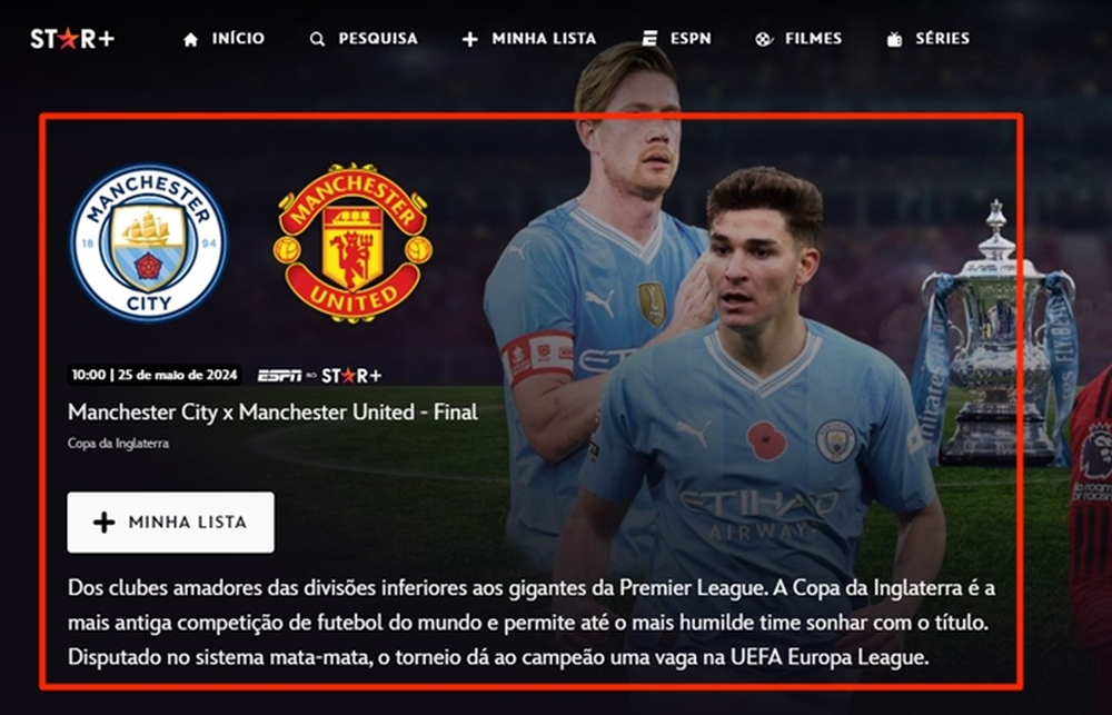 Manchester City x Manchester United: onde ver final da Copa da Inglaterra