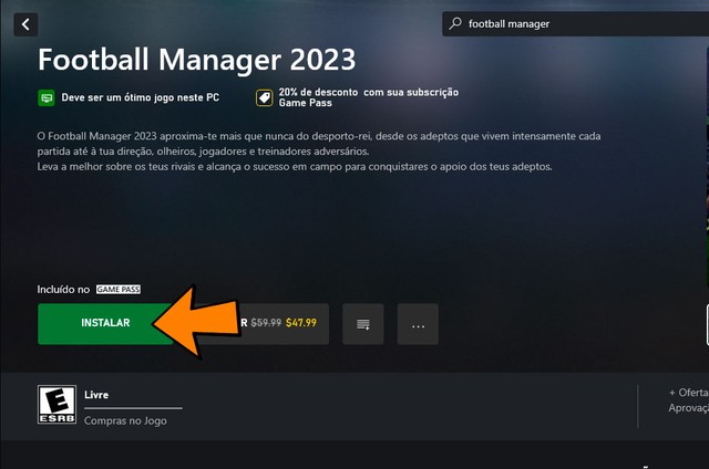 Como baixar e jogar Football Manager 2023 no Brasil via Xbox Game Pass