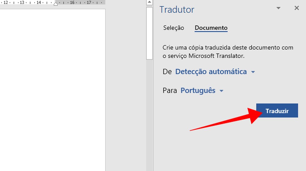 Como traduzir texto ou documento inteiro no Word