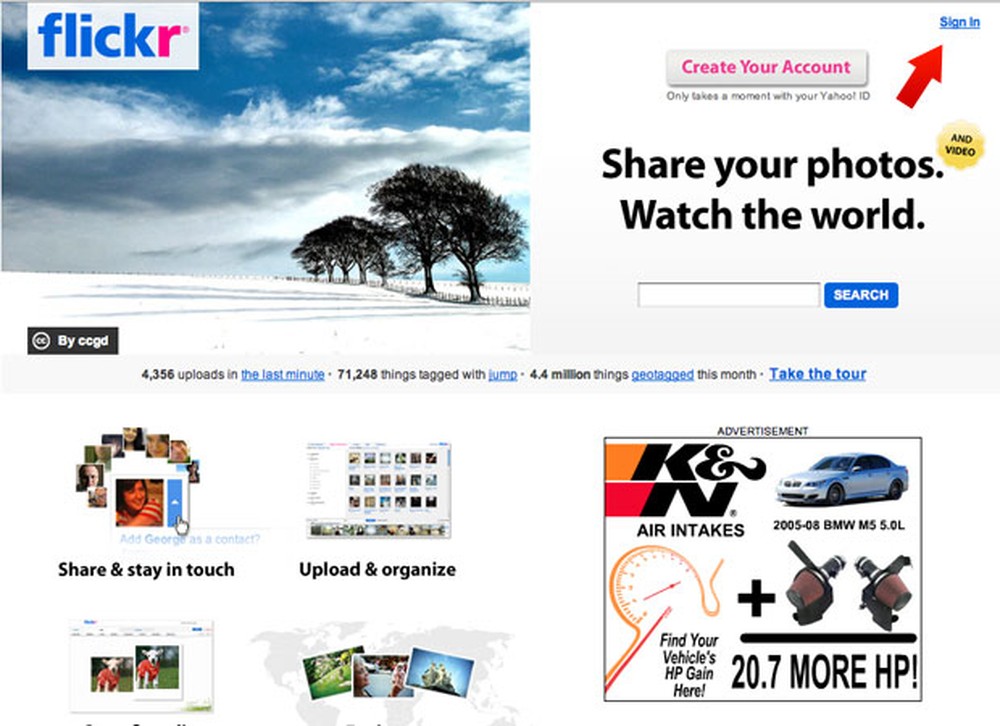 Como usar o Flickr com a sua conta do Google