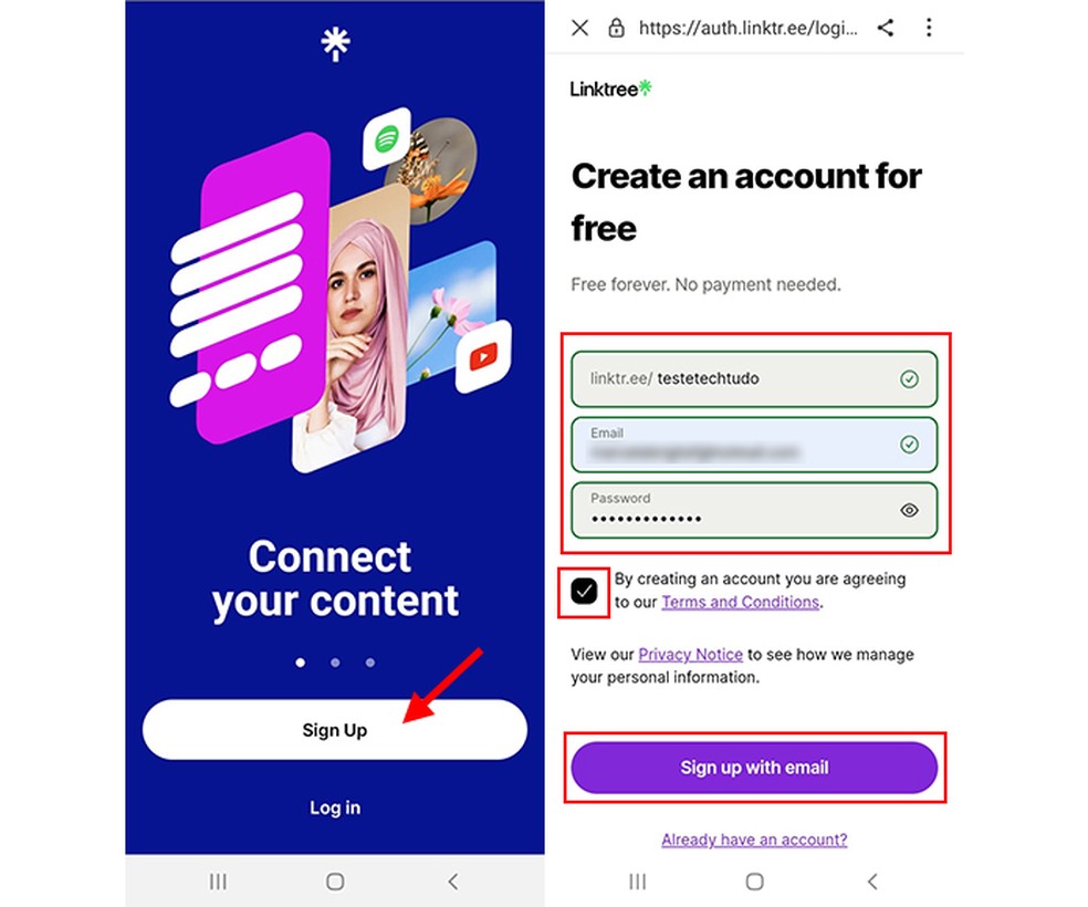 Como usar o Linktree pelo celular