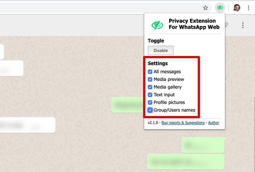 WhatsApp Web: como esconder conversas com o plugin Privacy Extension