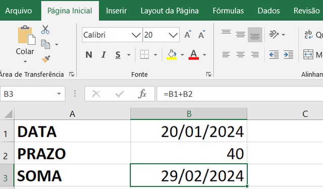 Como usar fórmula para somar e subtrair no Excel