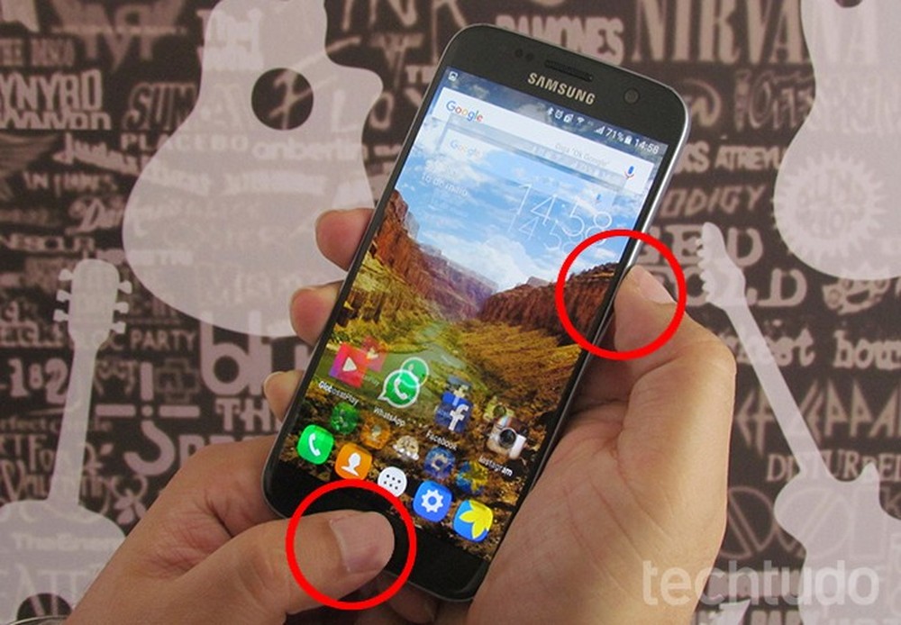 Como tirar print da tela do Galaxy S7