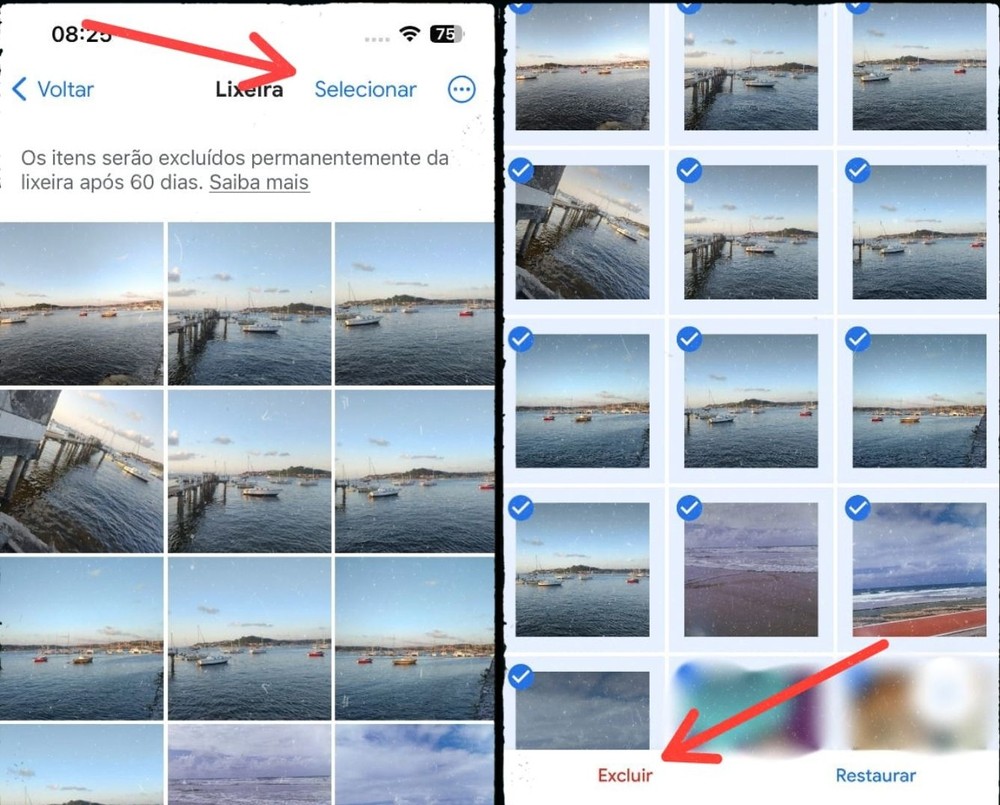 Como selecionar todas as fotos do Google Fotos no celular e no PC