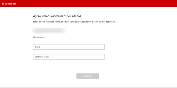 Como abrir uma conta no Santander pela Internet