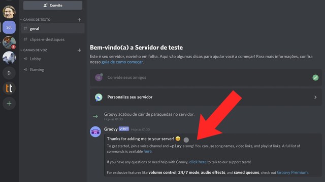Como usar o Discord no celular