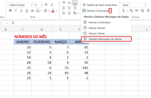 Como mesclar células no Excel? Aprenda em poucos passos