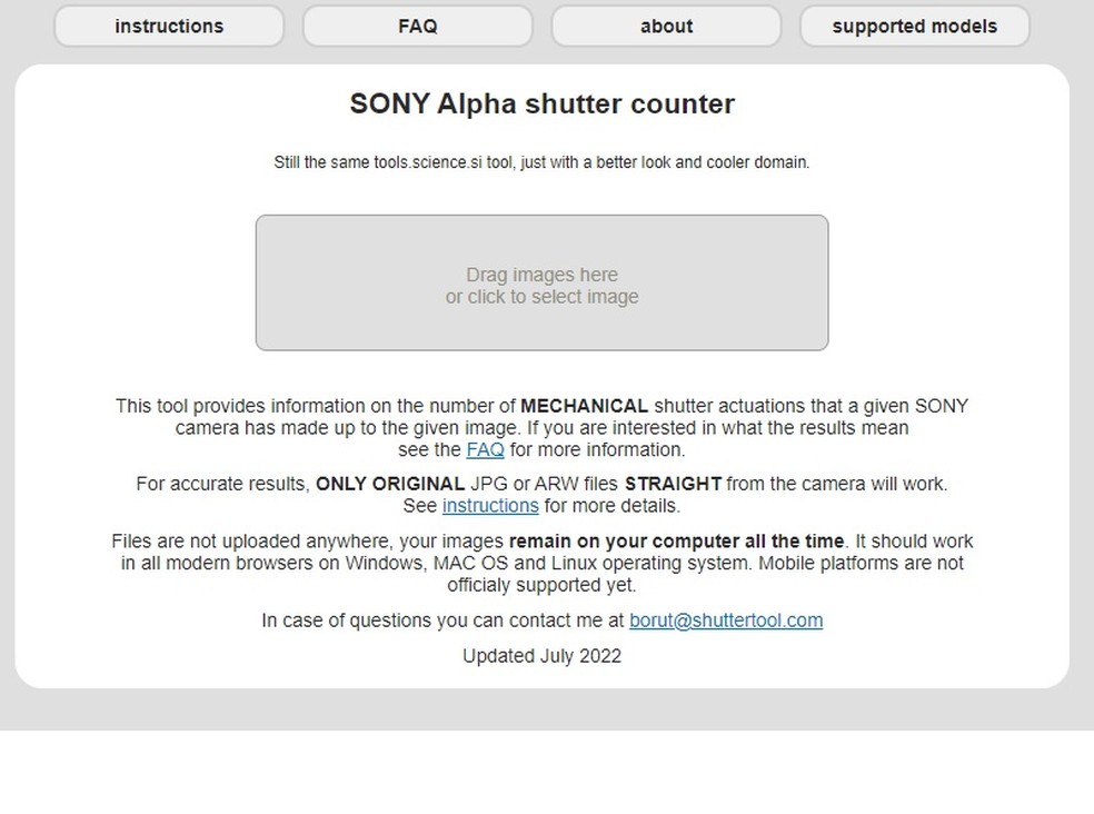 Como saber quantos cliques têm as câmeras Canon, Nikon ou Sony