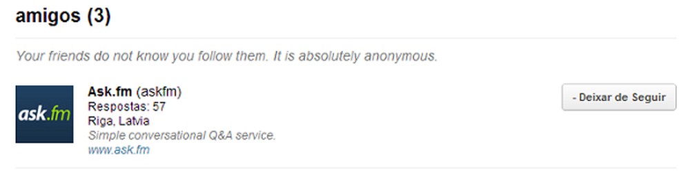 Como seguir alguém no Ask.fm