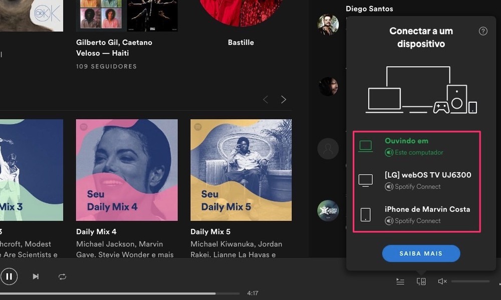 Como usar o Spotify Connect