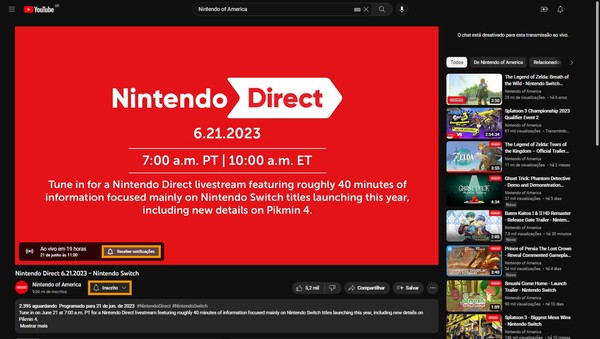 Nintendo Direct: como assistir ao evento de junho ao vivo e o que esperar