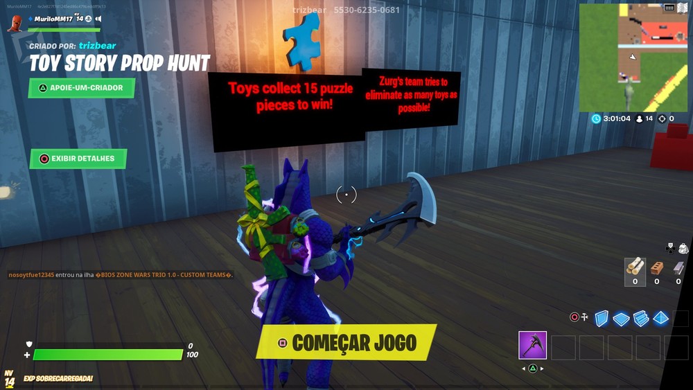 Prop Hunt no Fortnite: como entrar, melhores mapas e códigos