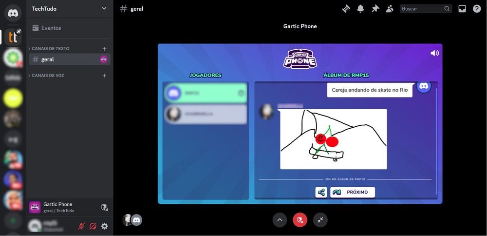 Gartic Phone no Discord: como jogar com amigos na rede social