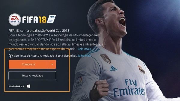 FIFA 18 estará de graça por tempo limitado, veja como baixar