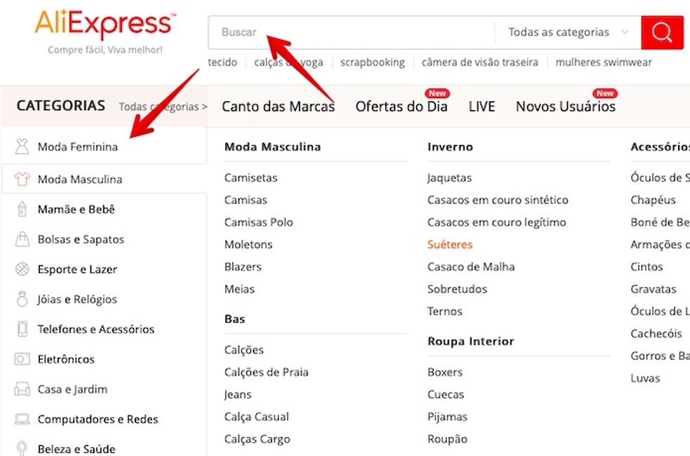 Como usar o AliExpress pelo computador