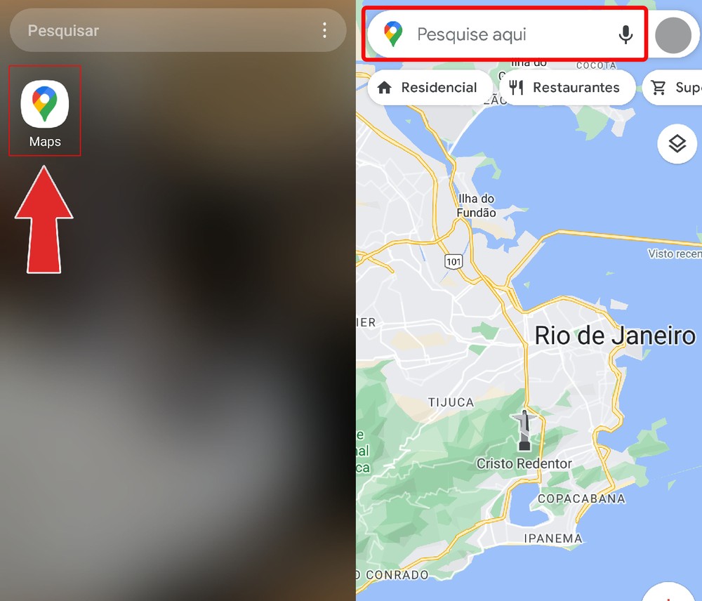 Como pesquisar por coordenadas no Google Maps