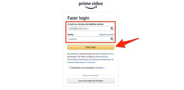 Como entrar em contato com o Amazon Prime Video