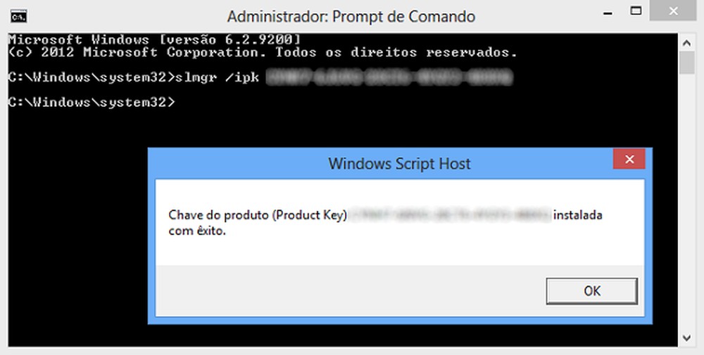 Como alterar o serial do Windows 8