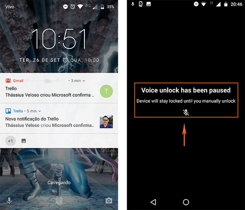Como desbloquear o celular Android com comando de voz