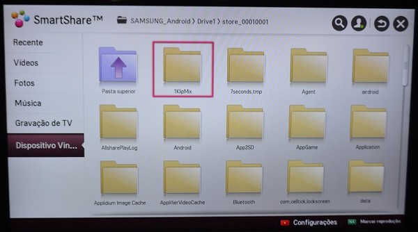 Como usar a função Smart Share das Smart TVs da LG?