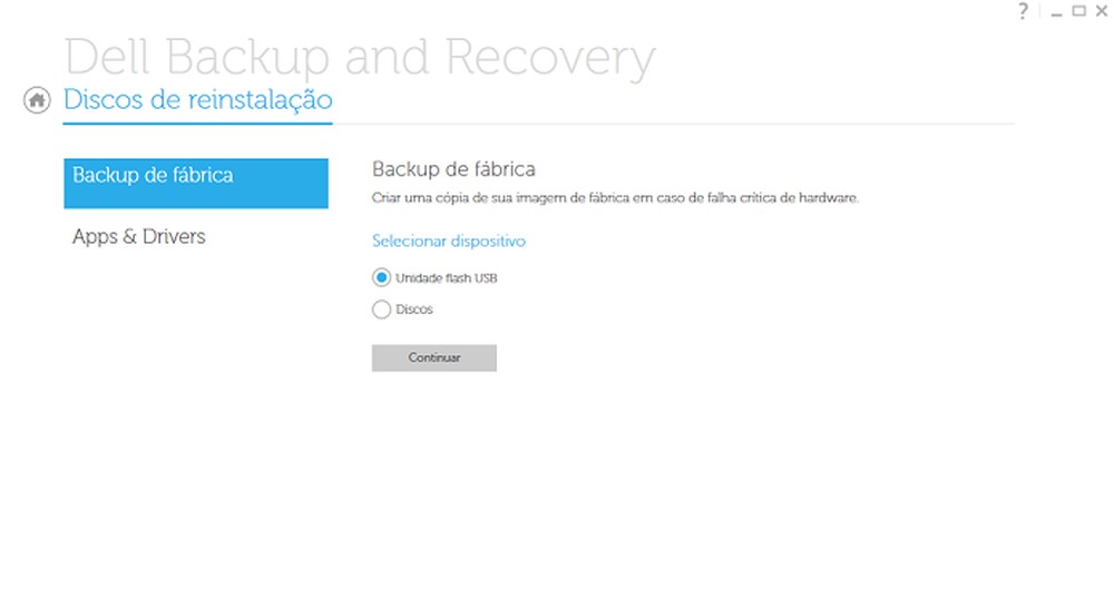 Como usar o Dell Backup and Recovery Manager?