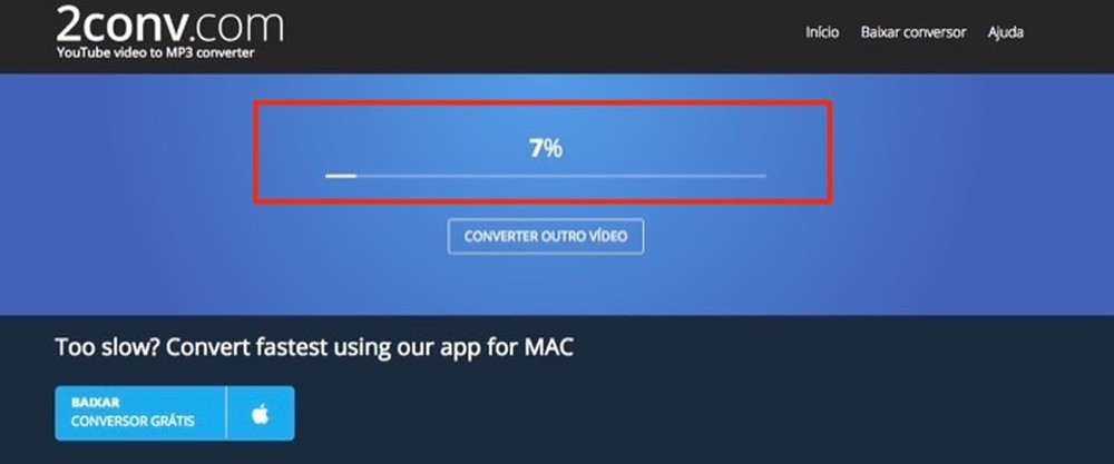 Como extrair áudio de vídeos do YouTube com o 2conv