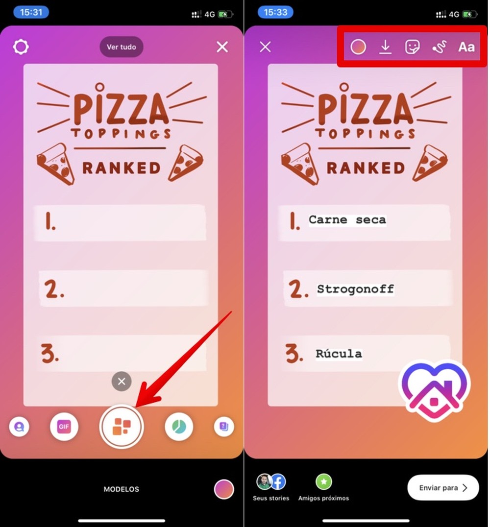Modelos do Instagram: como usar os templates do modo Criar nos Stories