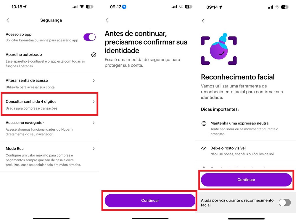 Como ver a senha do cartão Nubank no app