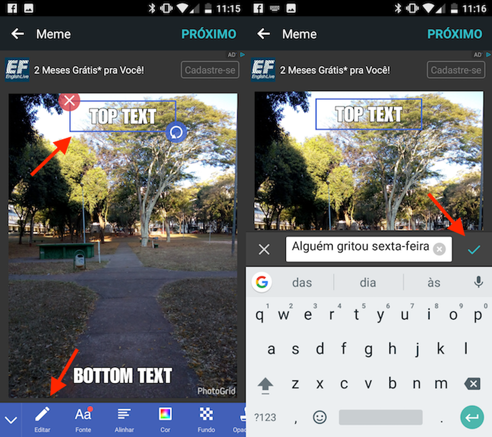 Como criar memes com o Photo Grid; app funciona no Android e iPhone