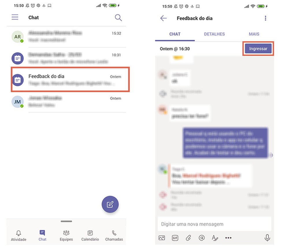 Como ingressar em uma reunião do Microsoft Teams